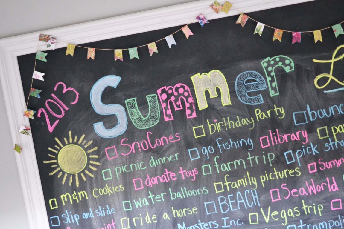 Jumbo Chalkboard Tutorial: and 10 more great chalkboard projects