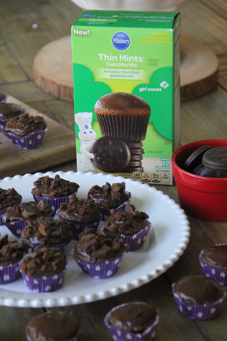 Girl Scouts® Thin Mints® Cupcake Recipe - Desserts - Little Miss Momma