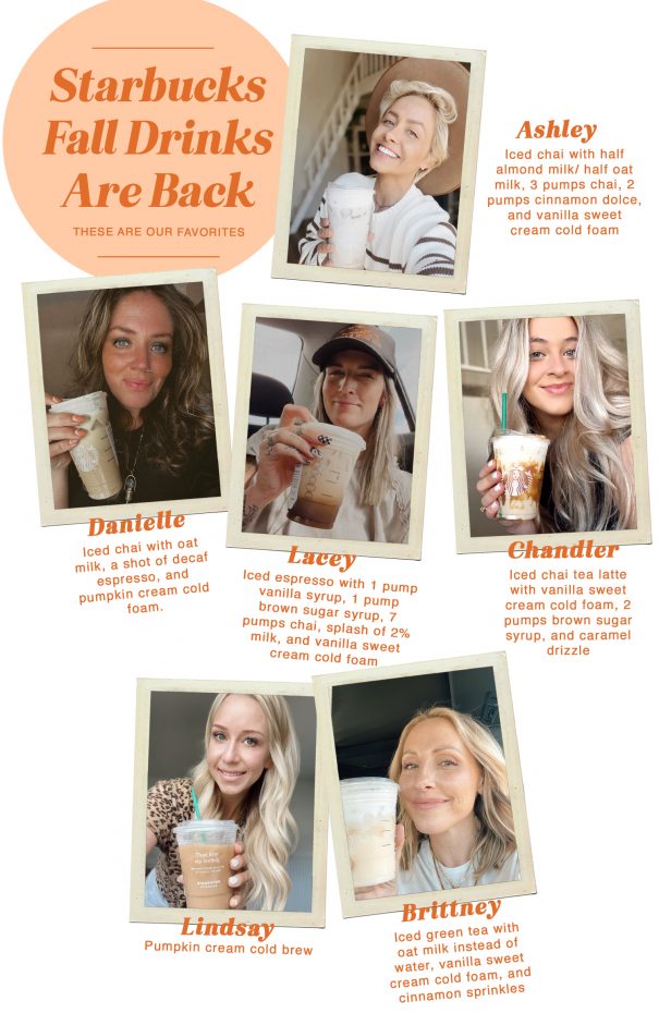 Fall Starbucks Drink Favorites - Drinks + Smoothies, Recipes - Little ...